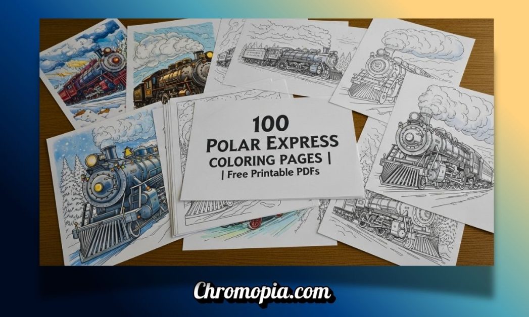 100 Free Polar Express Coloring Pages (Printable PDFs) – Train Scenes ...