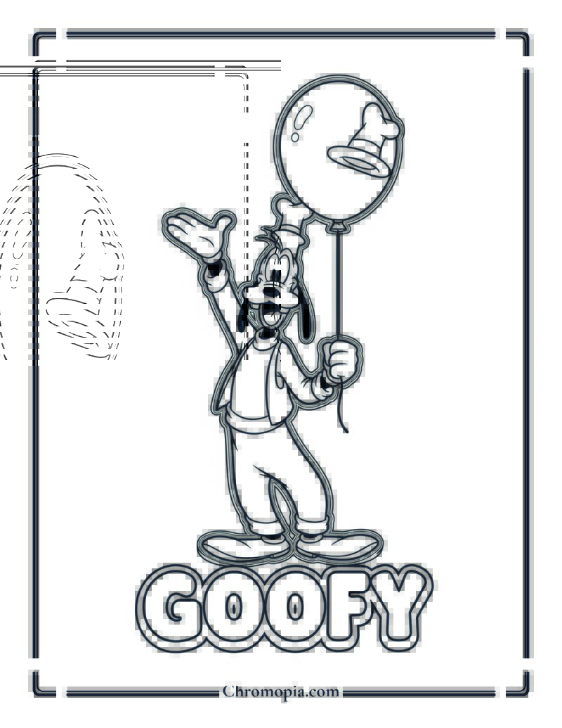 60 Free Goofy Coloring Pages (Printable PDFs) – Fun, Holiday & Creative ...