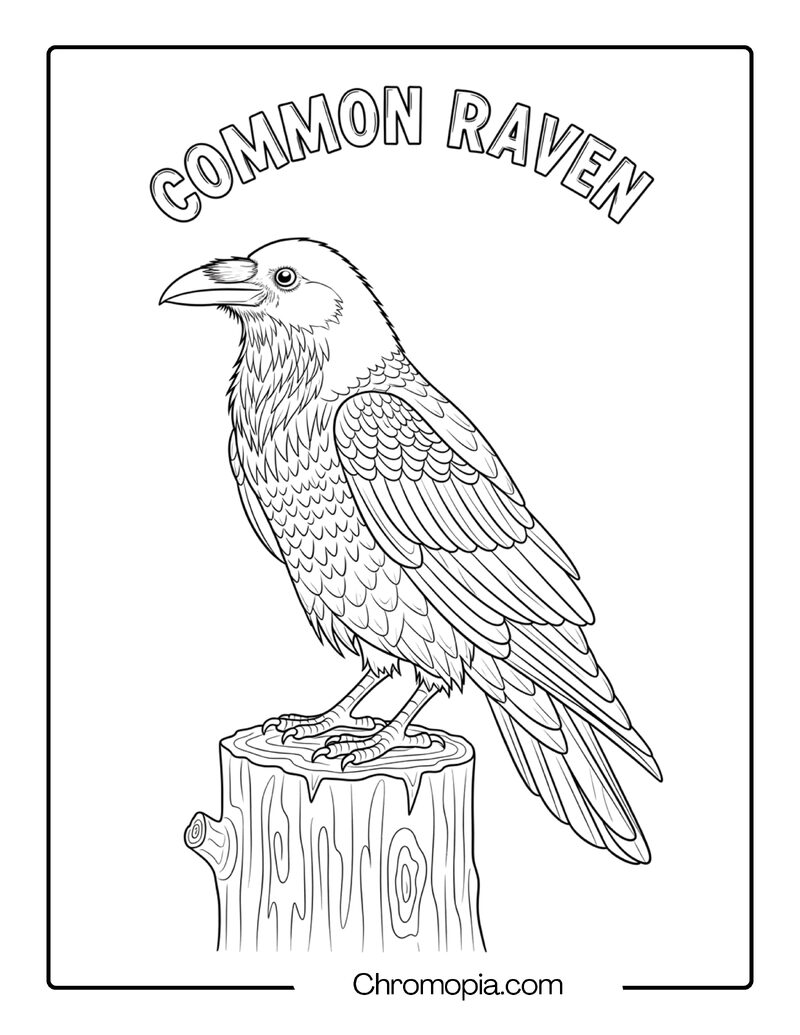 50 Free Raven Coloring Pages (Printable PDFs) – Kids, Cartoon ...