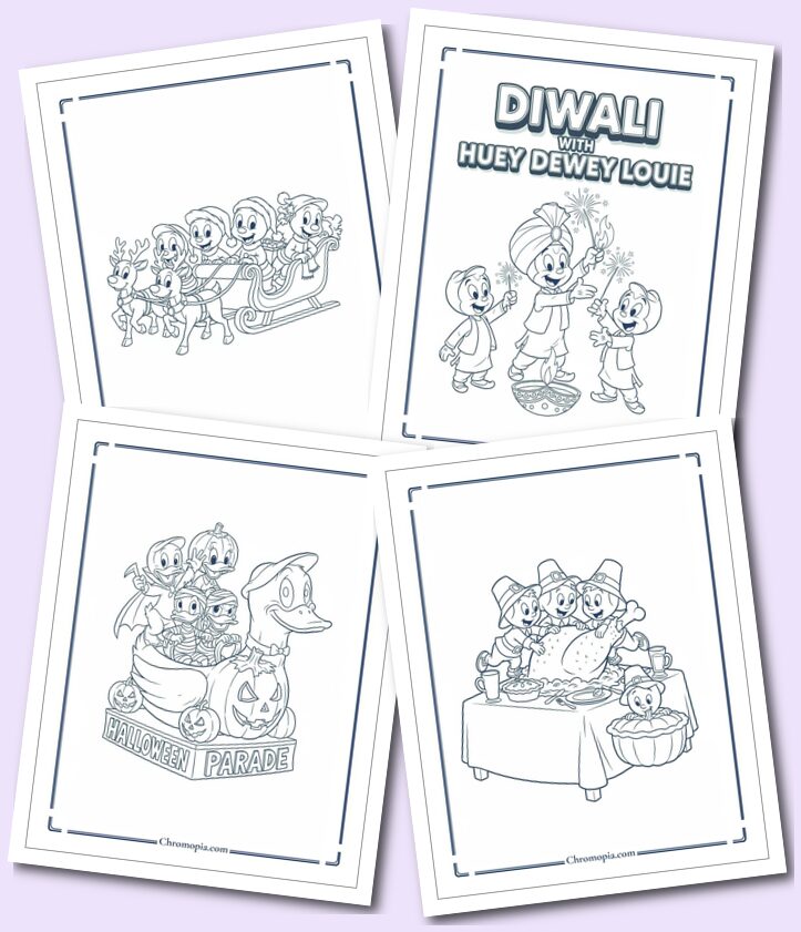 22 Free Huey Dewey and Louie Coloring Pages (Printable PDFs) Disney ...